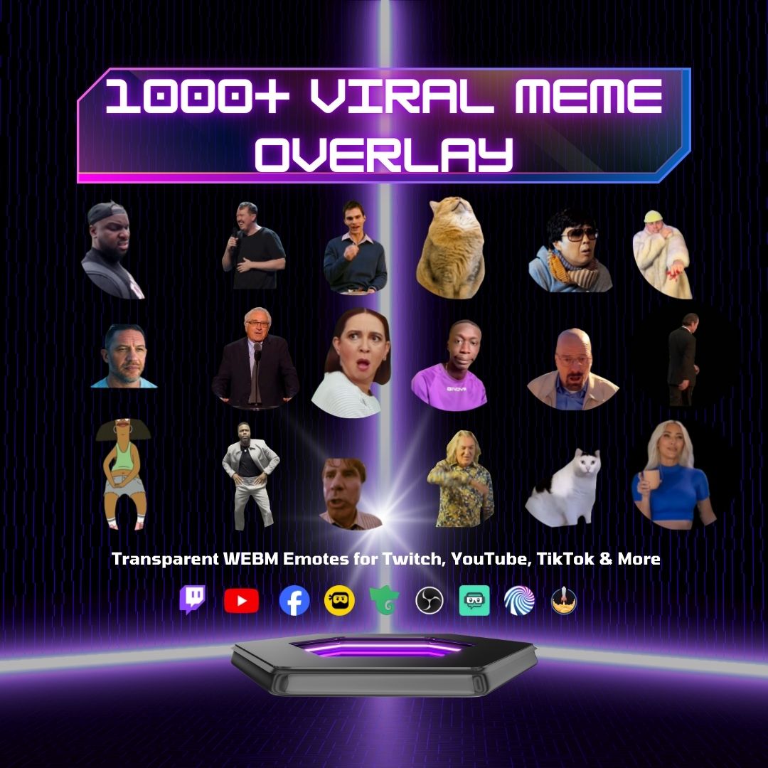 1000+ Viral Meme Overlays: Transparent WEBM Emotes for Twitch, YouTube ...