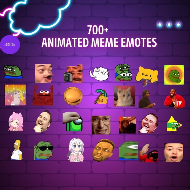 700+ Animated Twitch & Discord Emotes Bundle – GIF Format Mega Pack ...